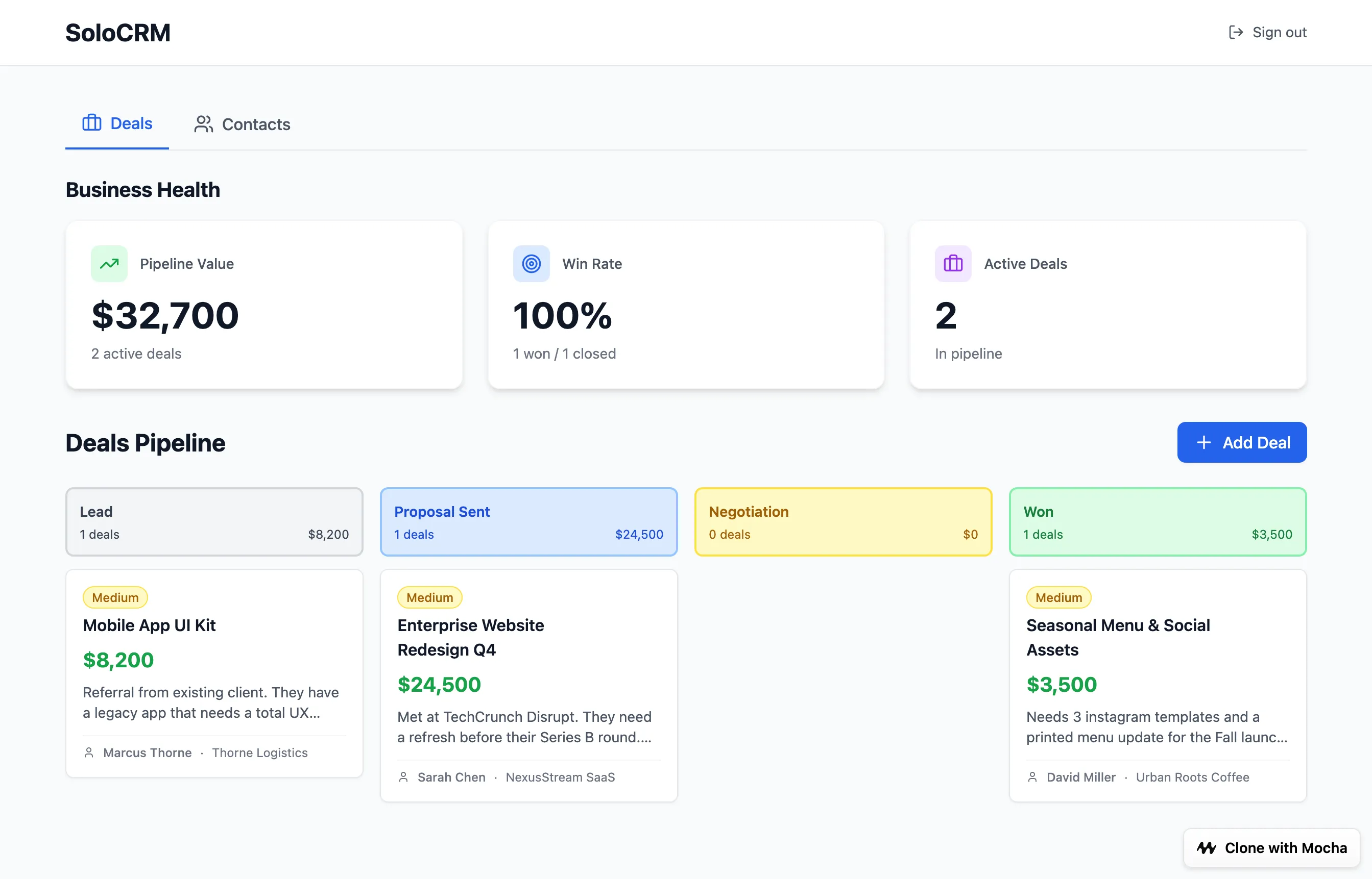 How to Build a Custom CRM in 20 Minutes | Mocha Blog